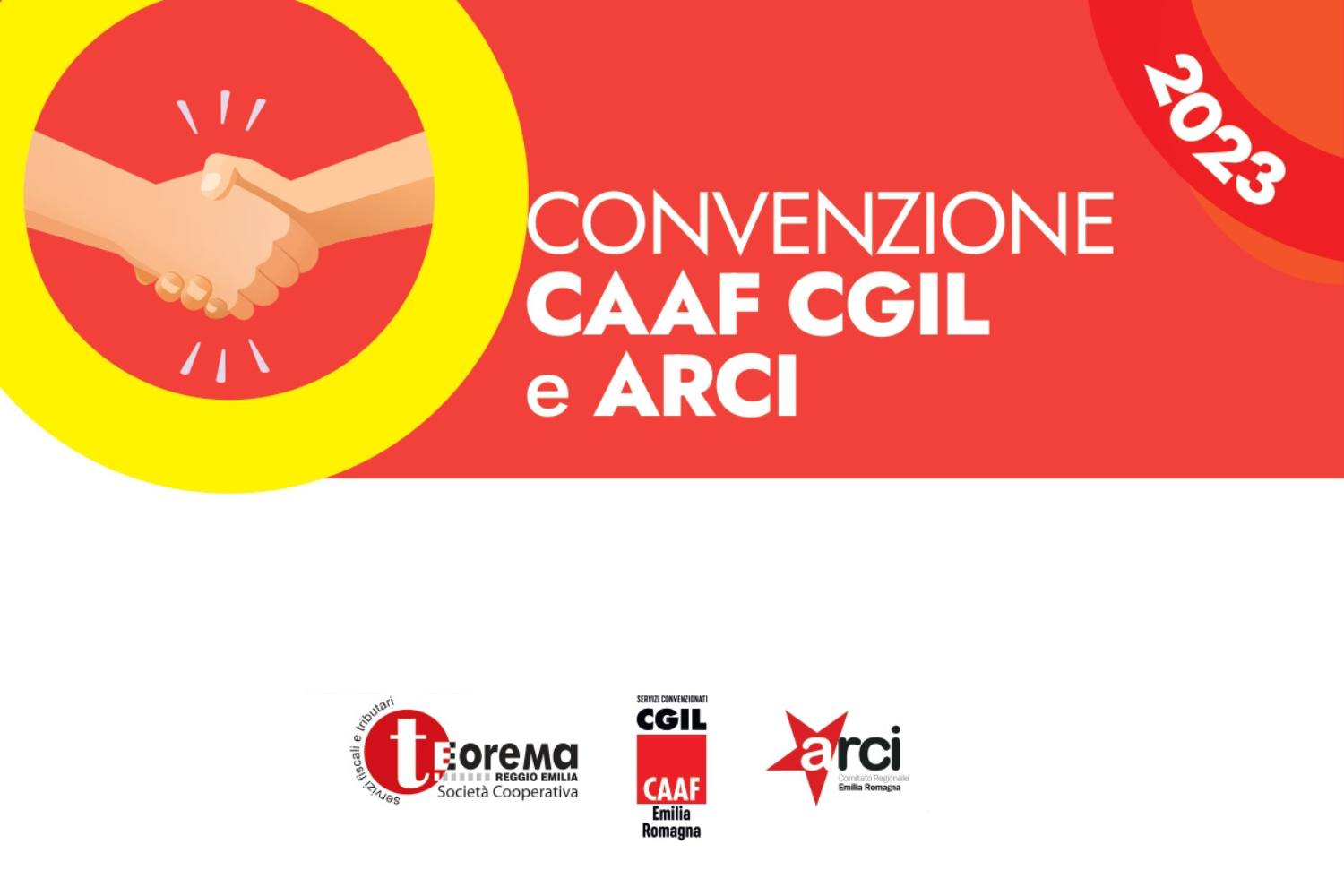 CONVENZIONE 2023 TRA CAAF TEOREMA CGIL E ARCI - Arci Reggio Emilia